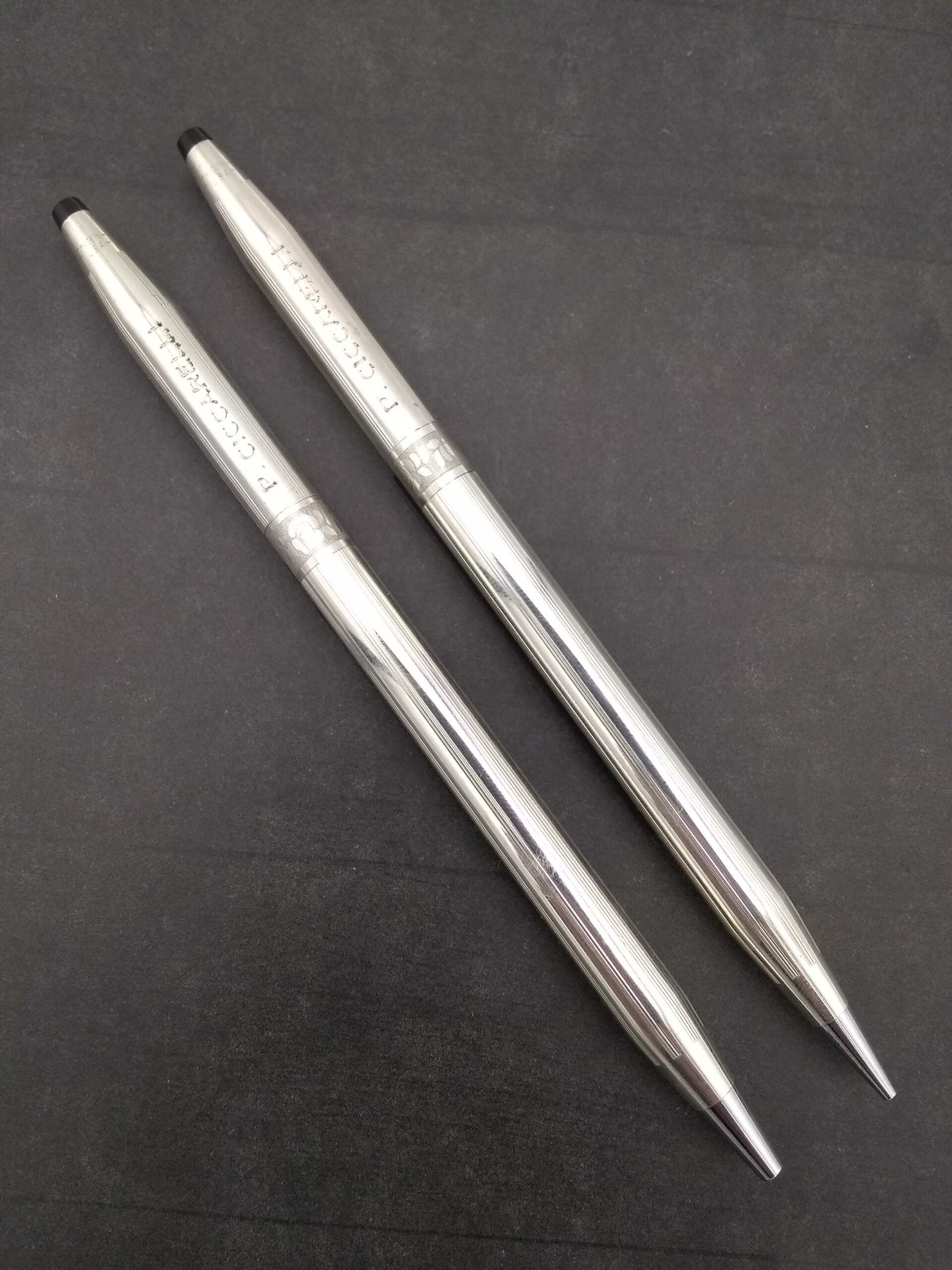 Cross Sterling Silver Ballpoint & Pencil Set - Pen Realm